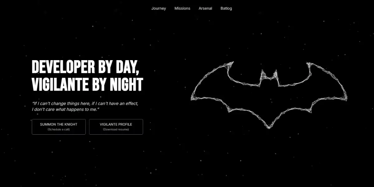 The Bat Project - Portfolio of a Digital Architect